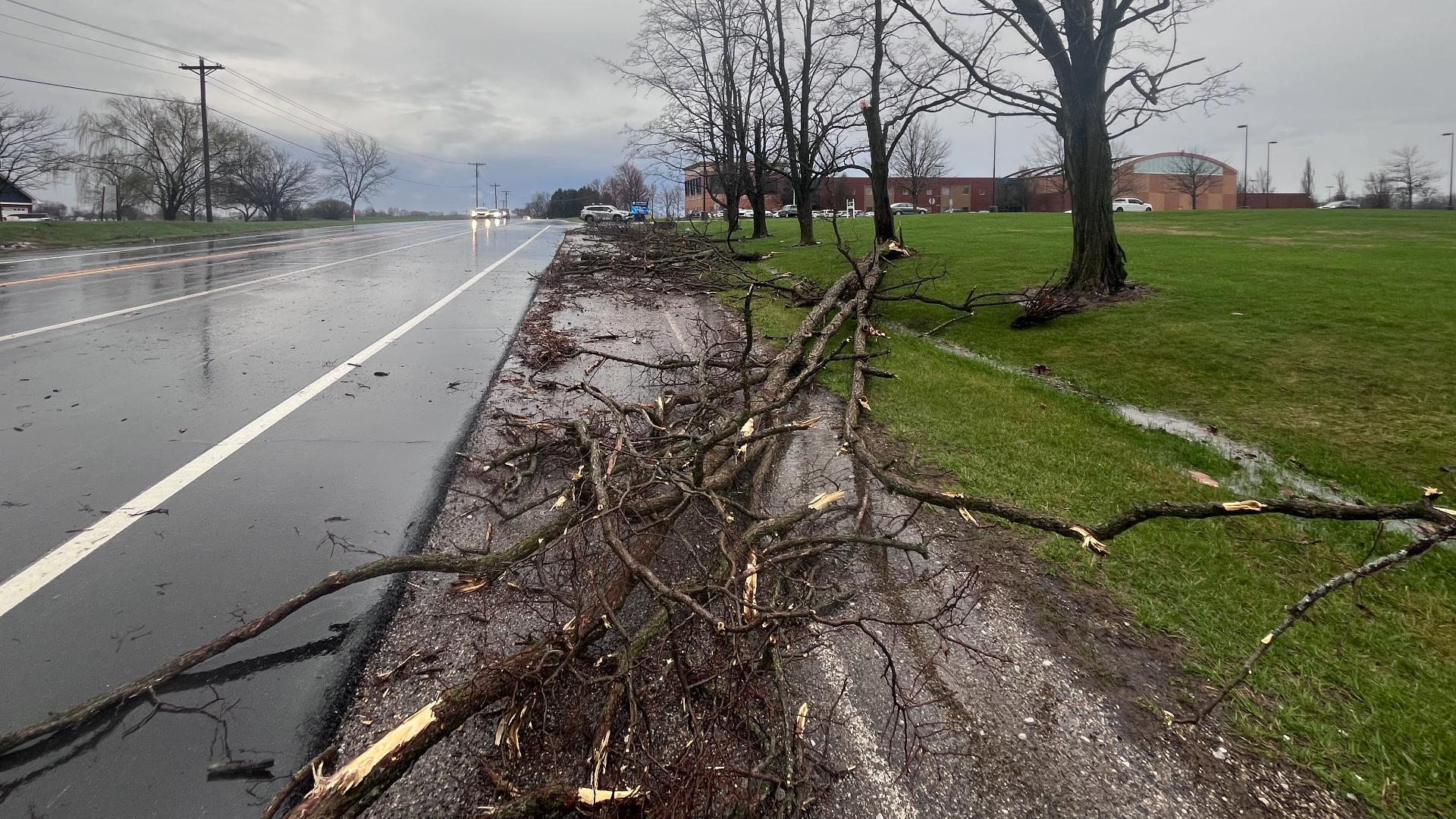 Line of strong storms moves through central Indiana | Weather Impact ...