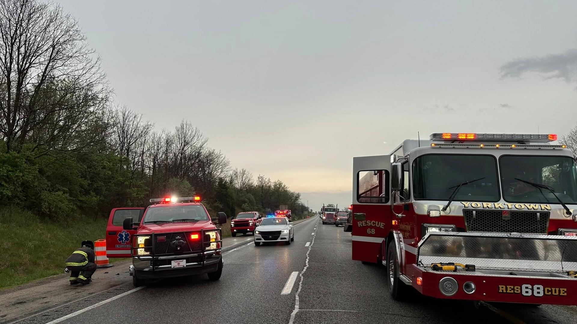 Car struck by lightning while driving on Interstate 69 in Delaware ...