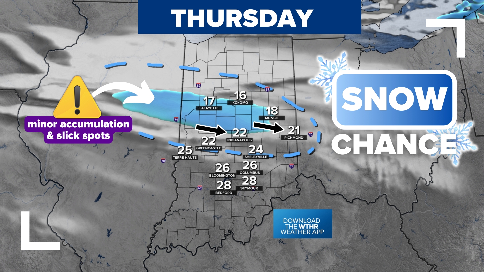 When will it snow today in central Indiana? | Live Doppler 13 Weather ...