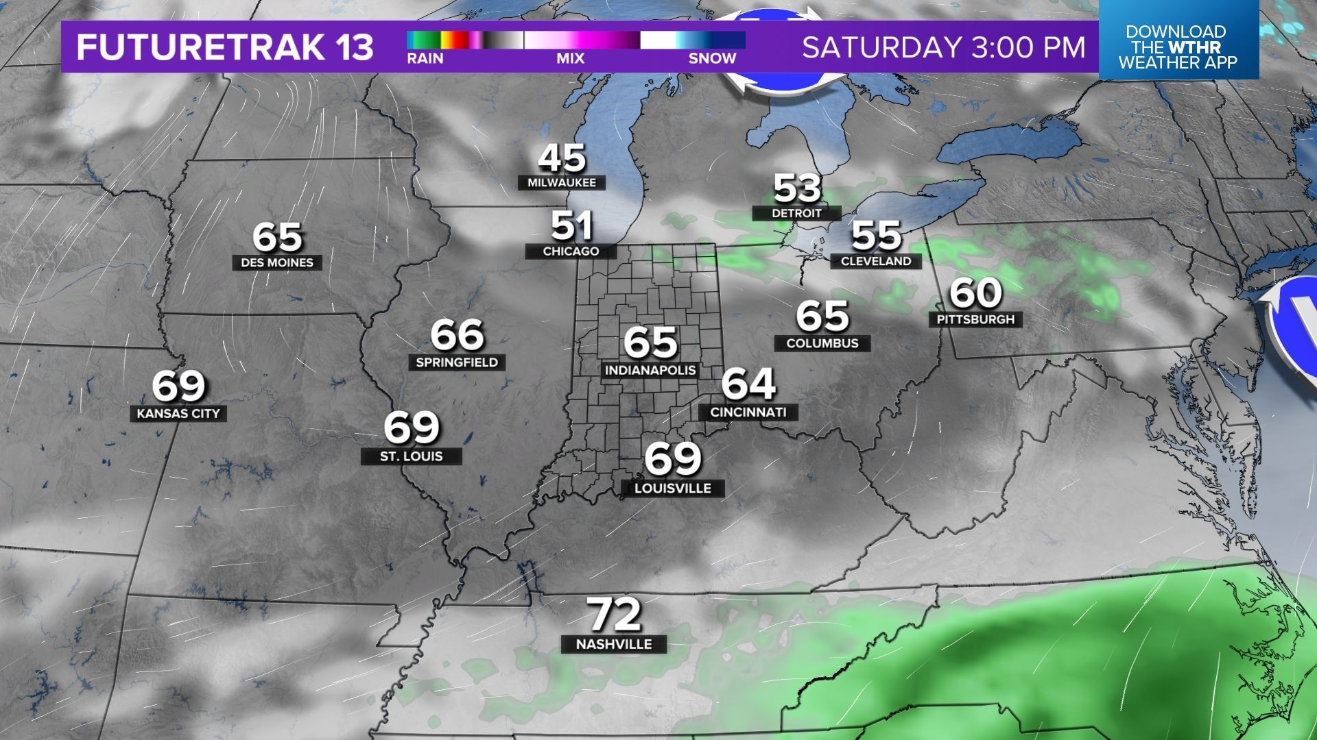 Tranquil weather ahead for central Indiana after stormy Wednesday ...