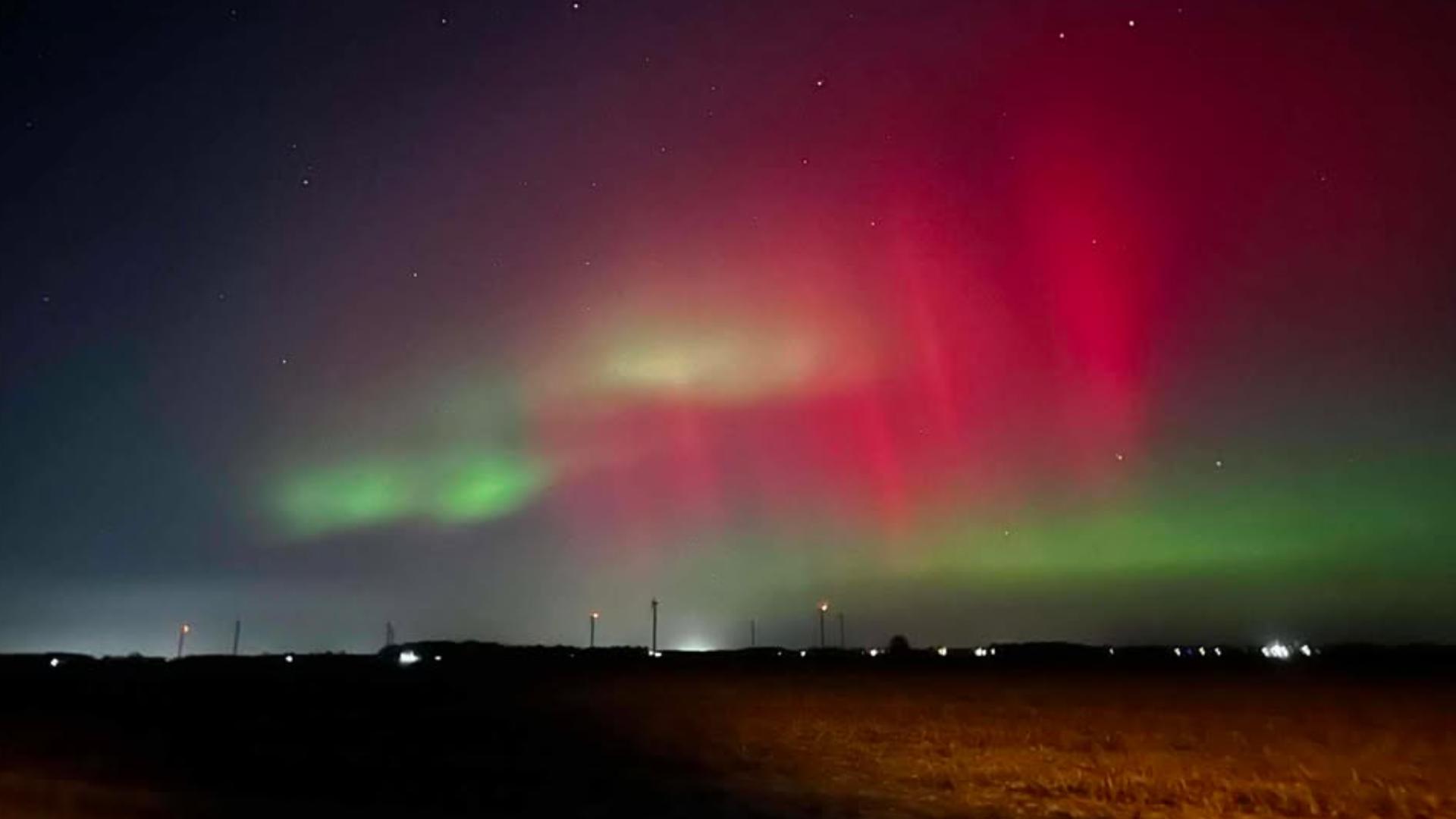 Northern lights give dazzling display in Indiana sky Tuesday night ...