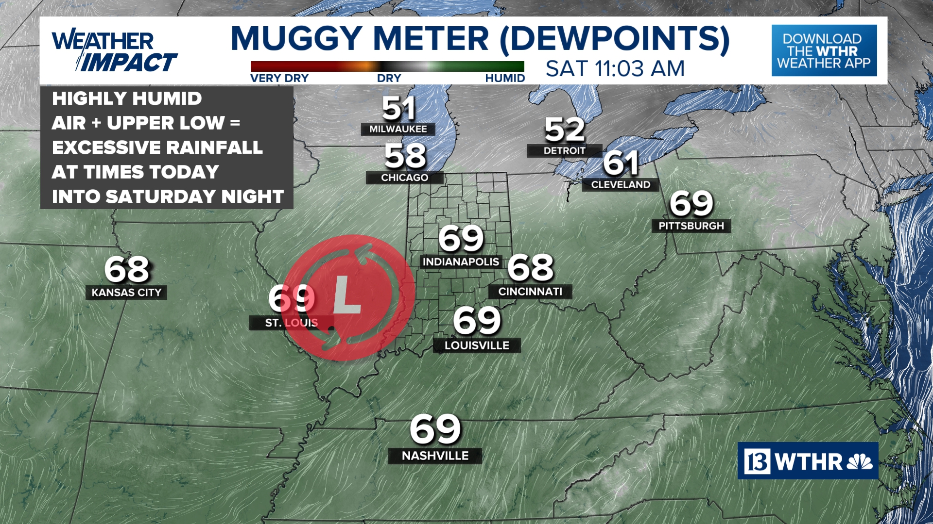 Areas of flooding and funnels today in central Indiana | wthr.com