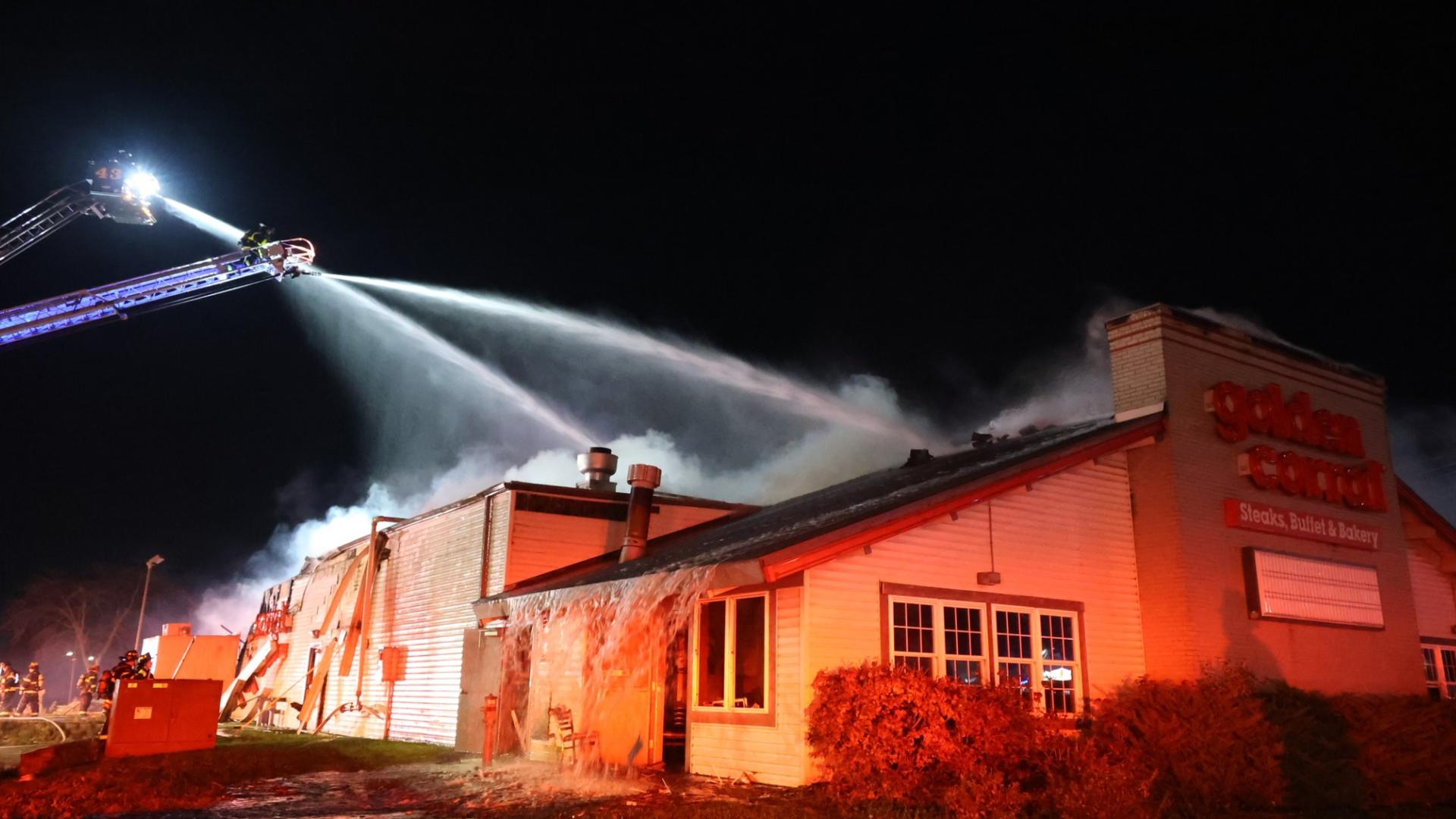 Former Golden Corral catches fire on Indy's far east side | wthr.com
