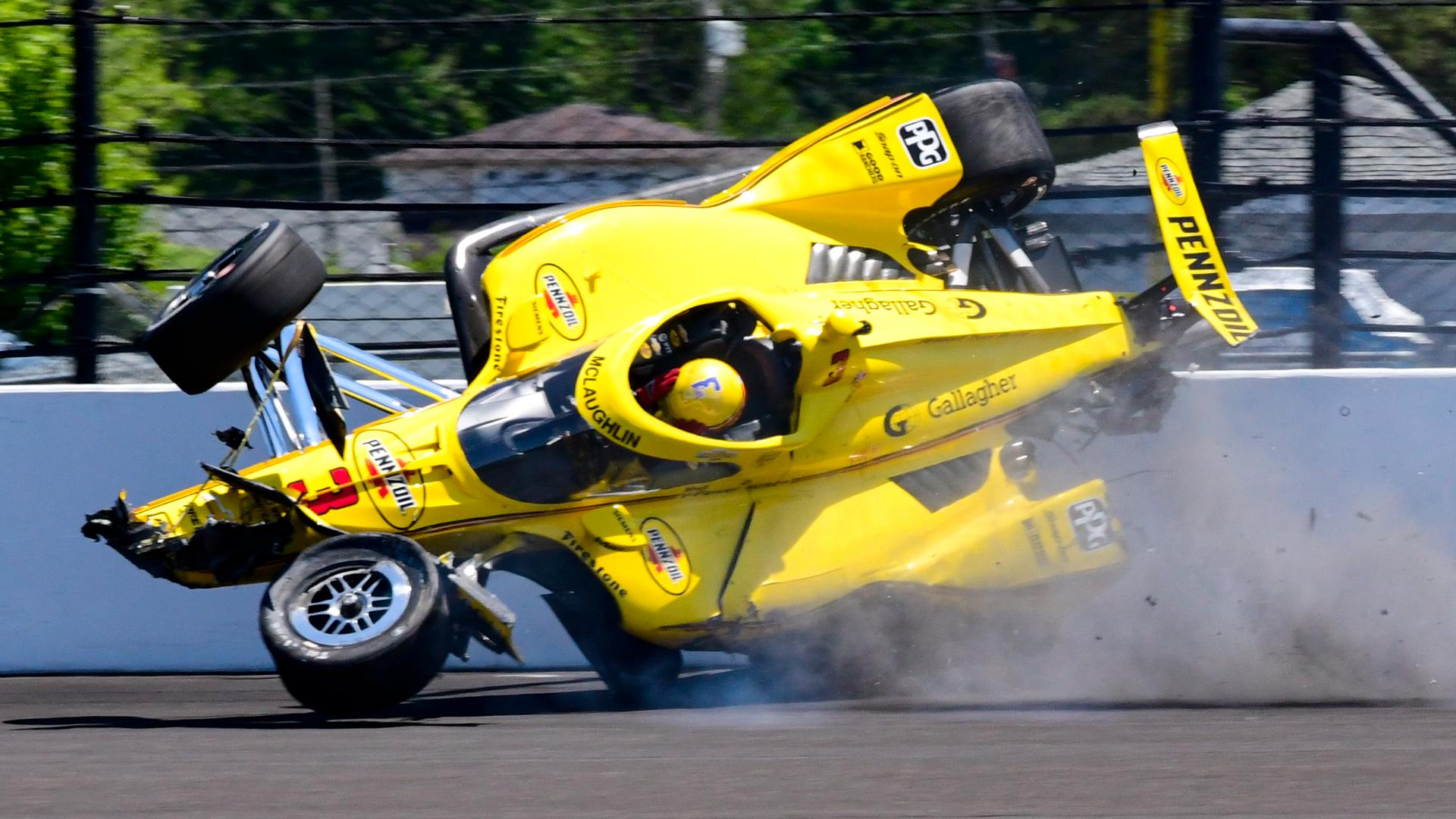 Scott McLaughlin crashes during Indy 500 practice | wthr.com