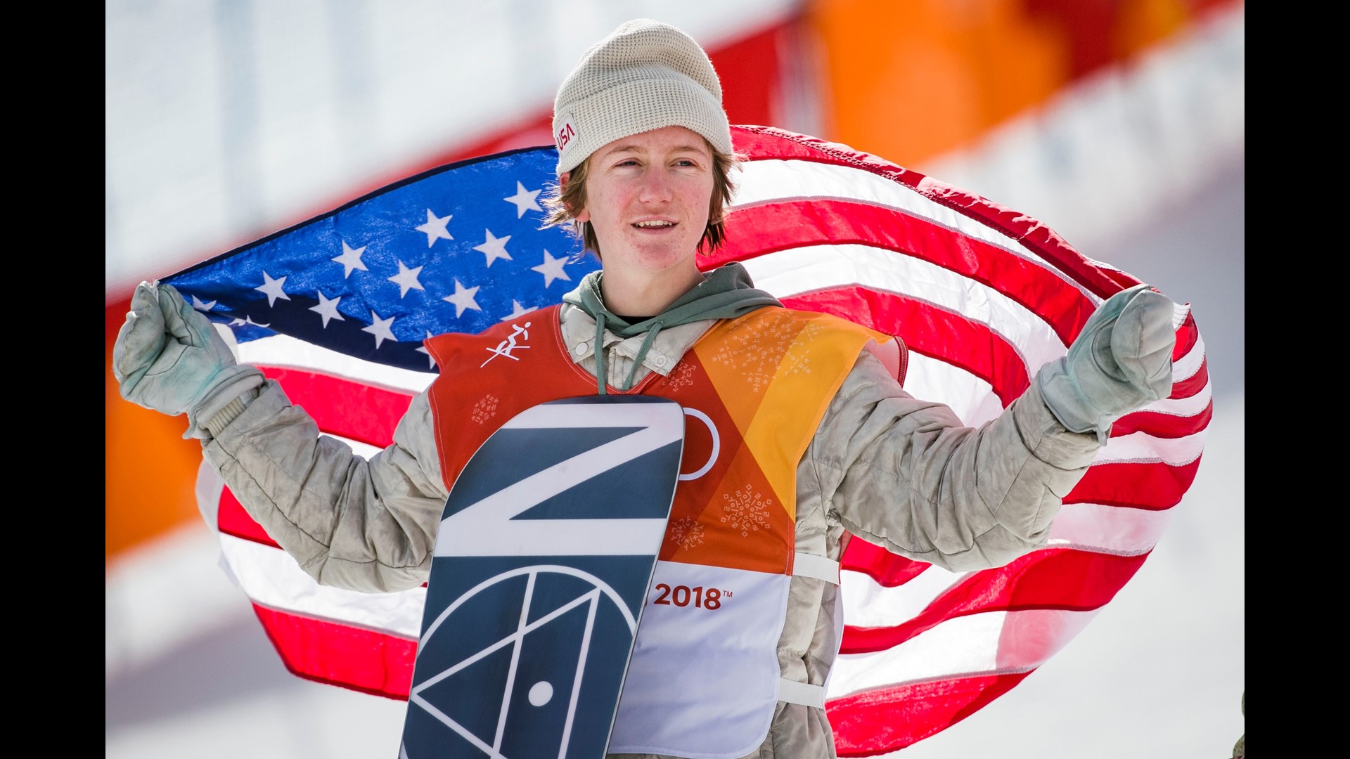 Teen snowboarder Red Gerard wins first gold medal for US | wthr.com