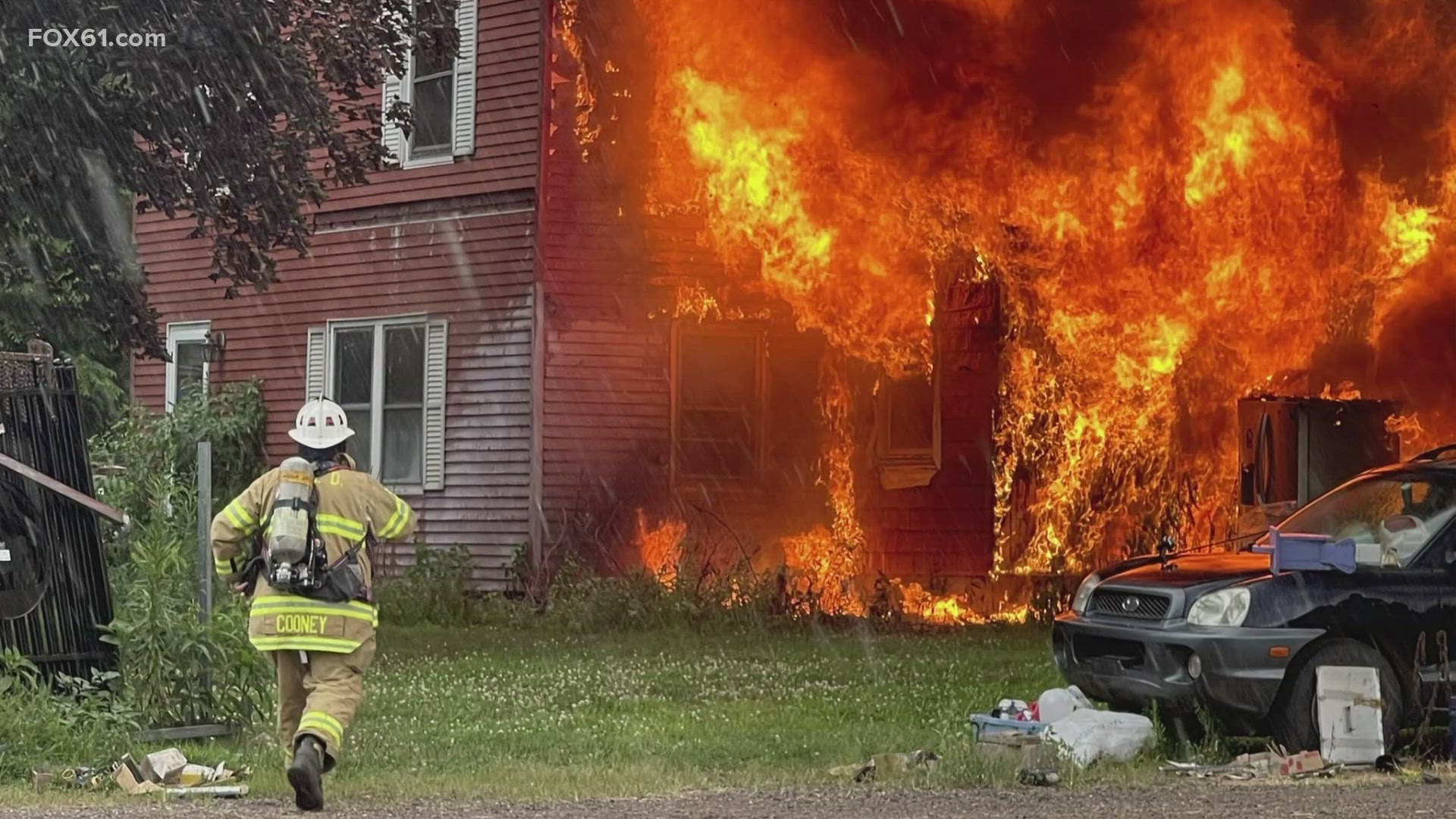 Farmhouse fire in South Windsor draws large response from first ...