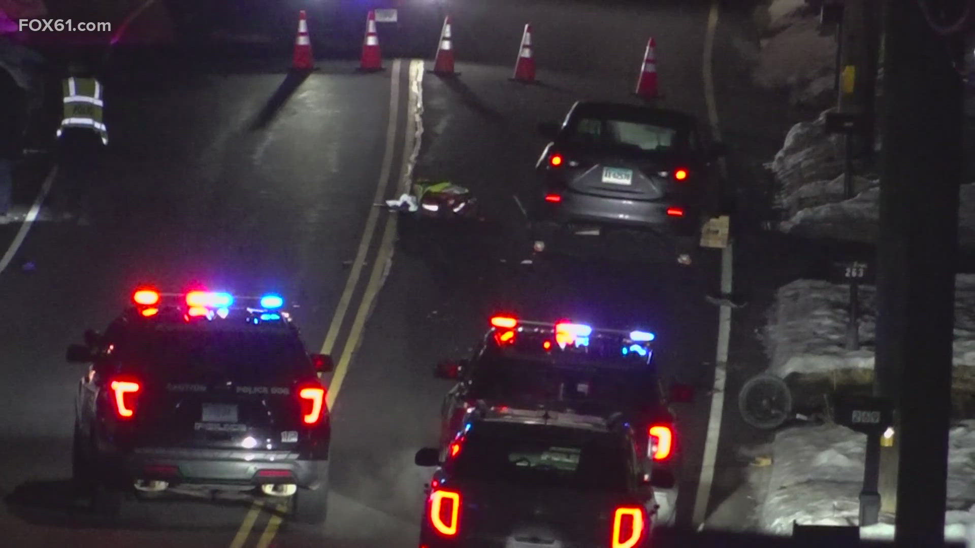 I-84 Westbound in Southbury reopens after overturned tractor trailer ...