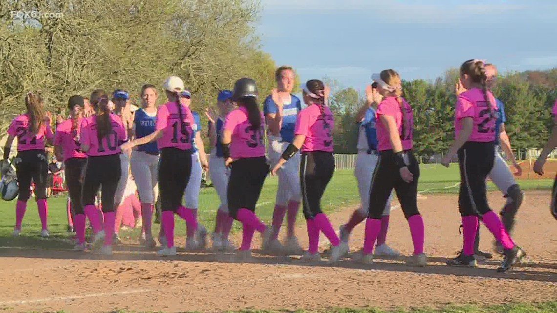 Conn. softball team hosts pink out game for breast cancer | fox61.com