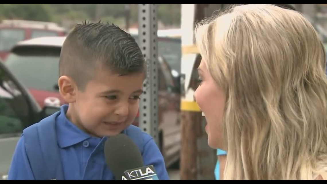 TV reporter makes kid cry when she asks him about first day of school ...