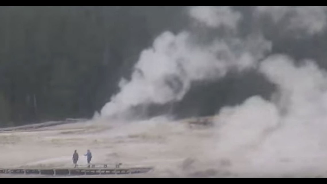 Yellowstone geyser erupts, pours out trash dating back to 1930s | fox61.com