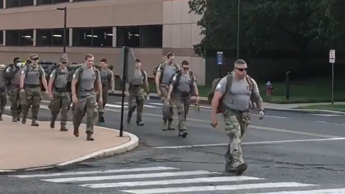 CT Army National Guard members partake in 22-mile walk to support House ...