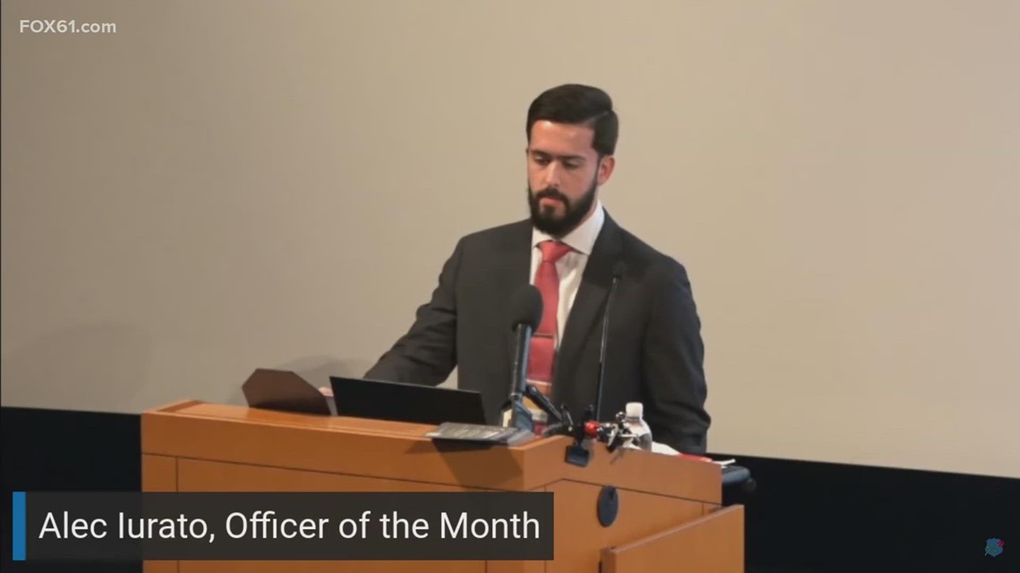 Bristol Officer Iurato wins National Officer of the Month Award | fox61.com