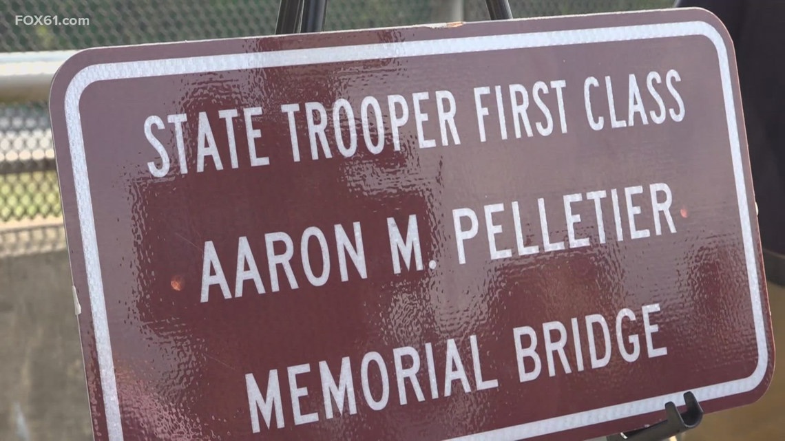 Bridge dedicated in honor of fallen Connecticut State Trooper Aaron Pelletier | fox61.com