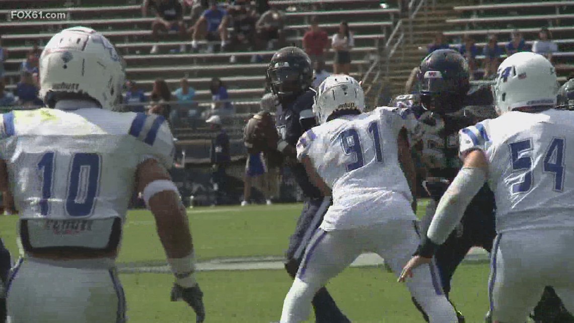 UConn QB Zion Turner reflects on record-setting Michigan loss | fox61.com