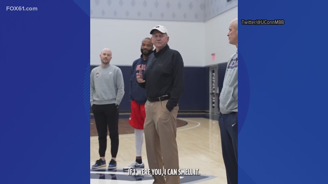 Legendary UConn coach Jim Calhoun speaks to men’s basketball team ahead ...
