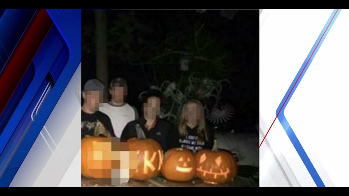 School district reviewing pic of students, ‘racist’ pumpkins | fox61.com