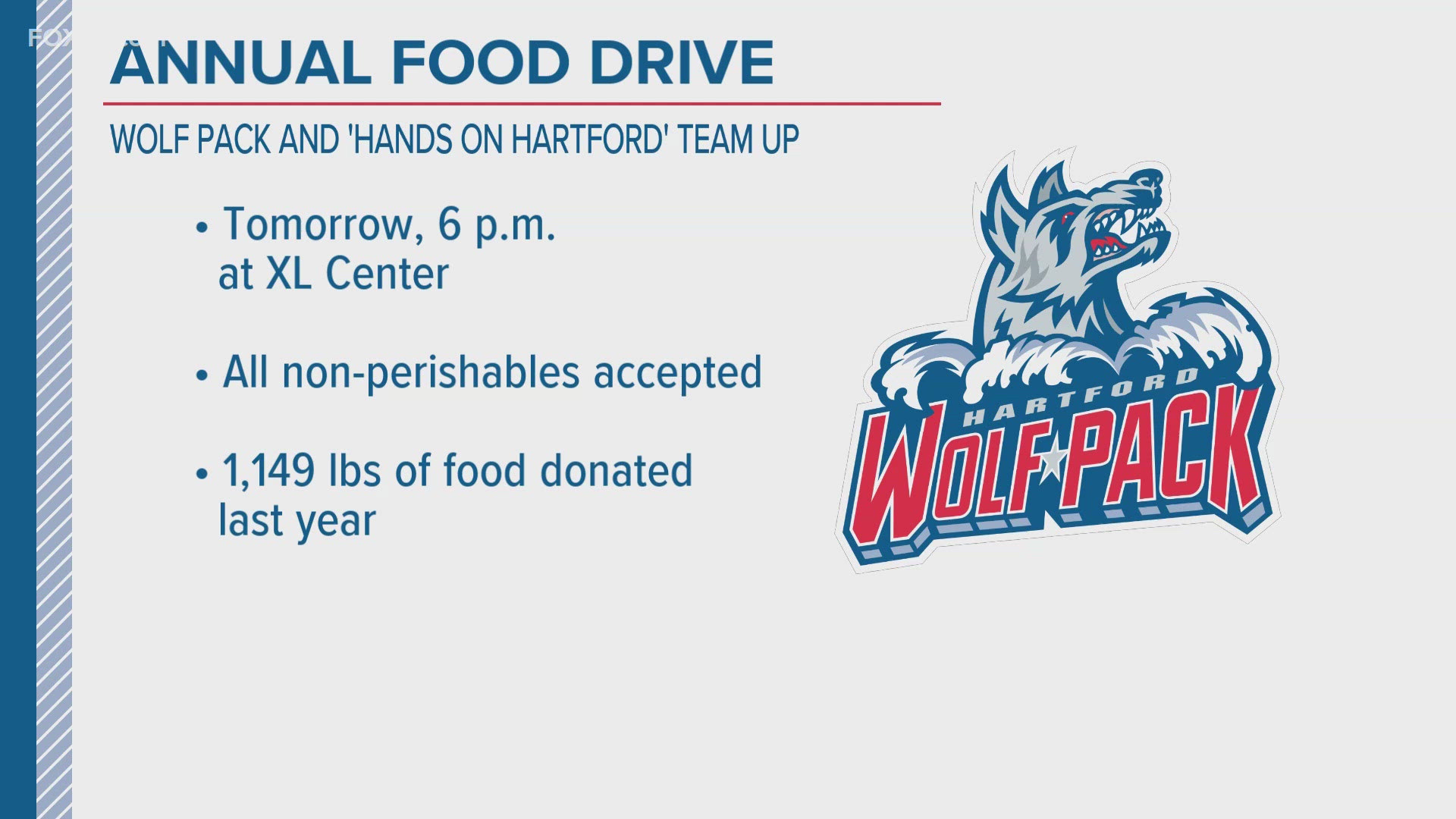Hartford Wolf Pack hosting food drive for 2/22 game | fox61.com