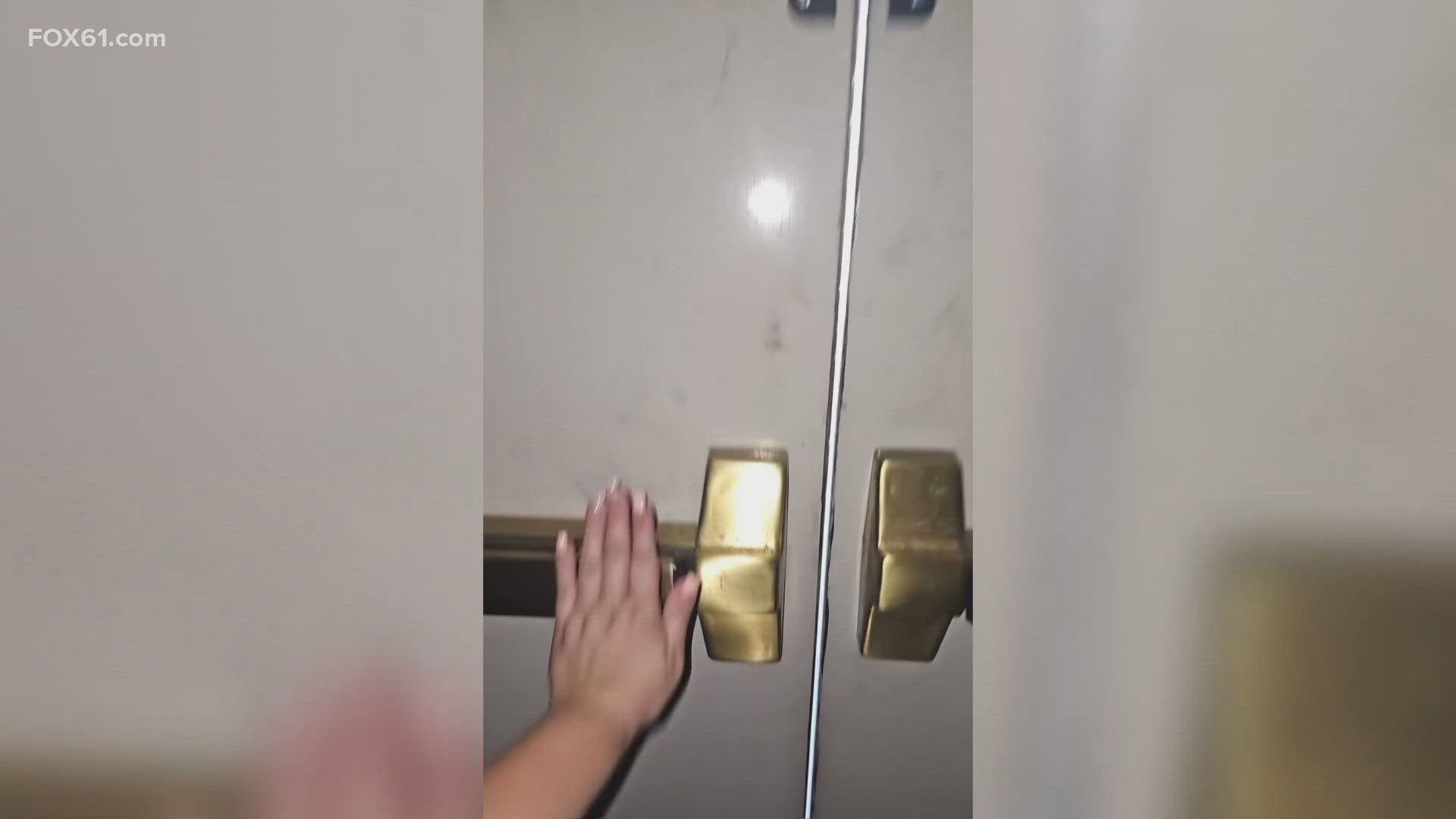 Woman finds Waterbury, Conn. movie theater emergency exit doors screwed ...