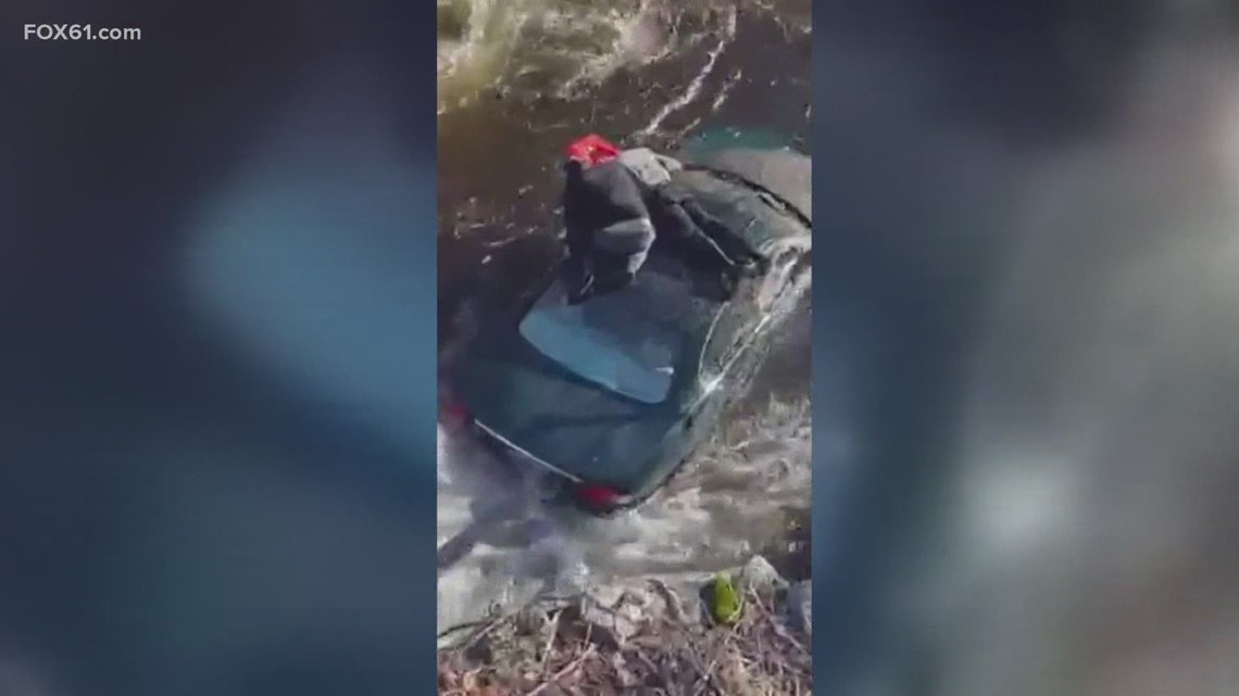 87-year-old man rescued from car stuck in rushing river | fox61.com