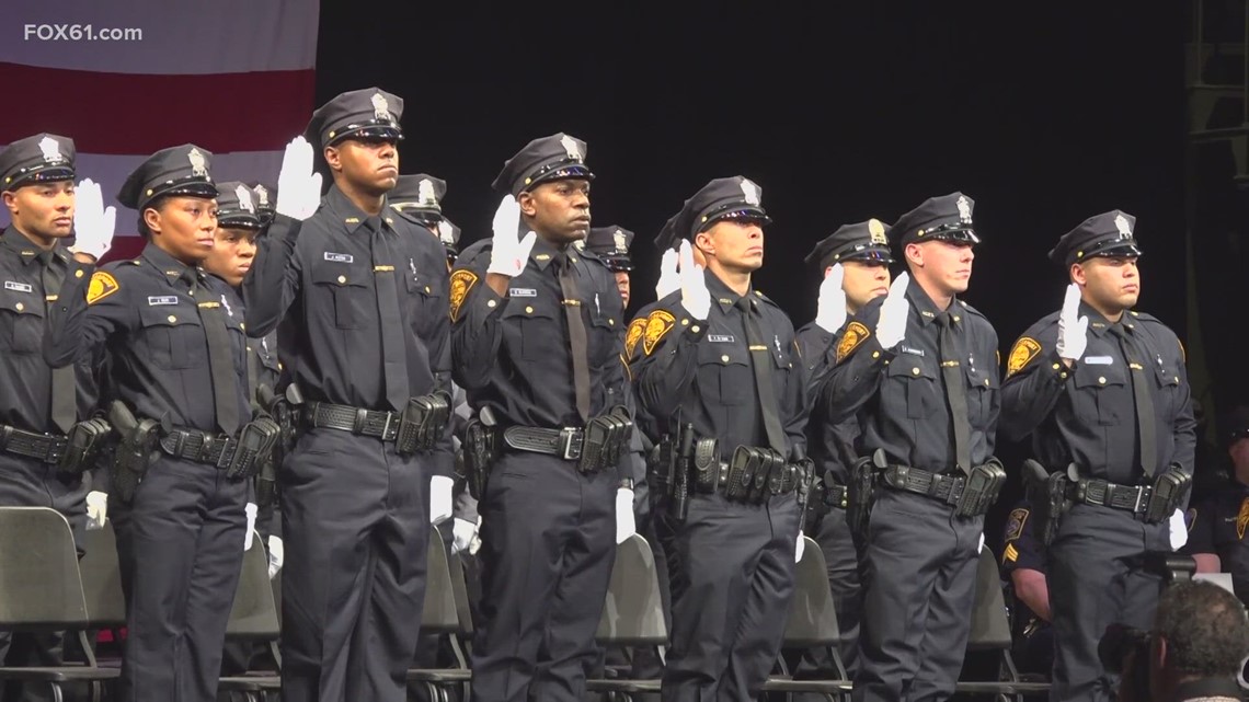 23 new officers graduate from Bridgeport police academy | fox61.com