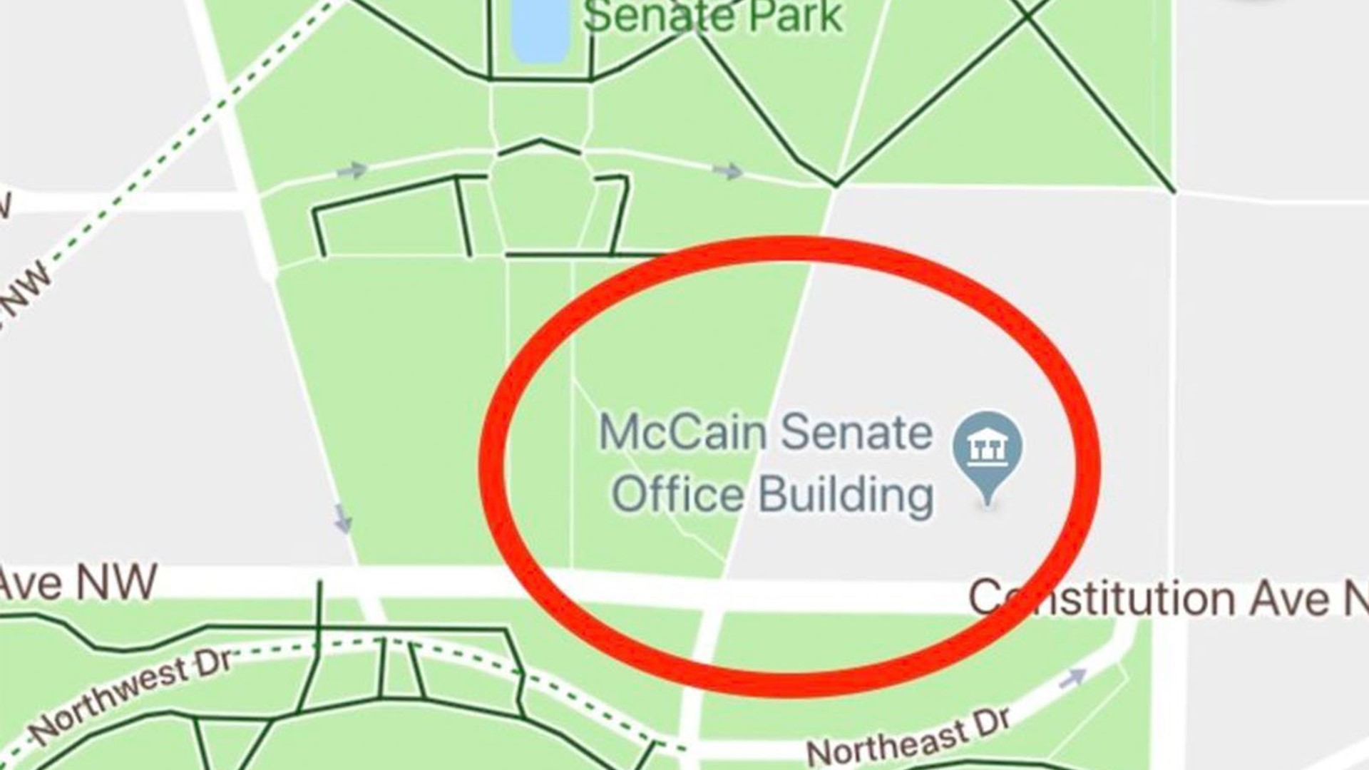 Google Maps temporarily relabels Russell Senate Office Building as ...