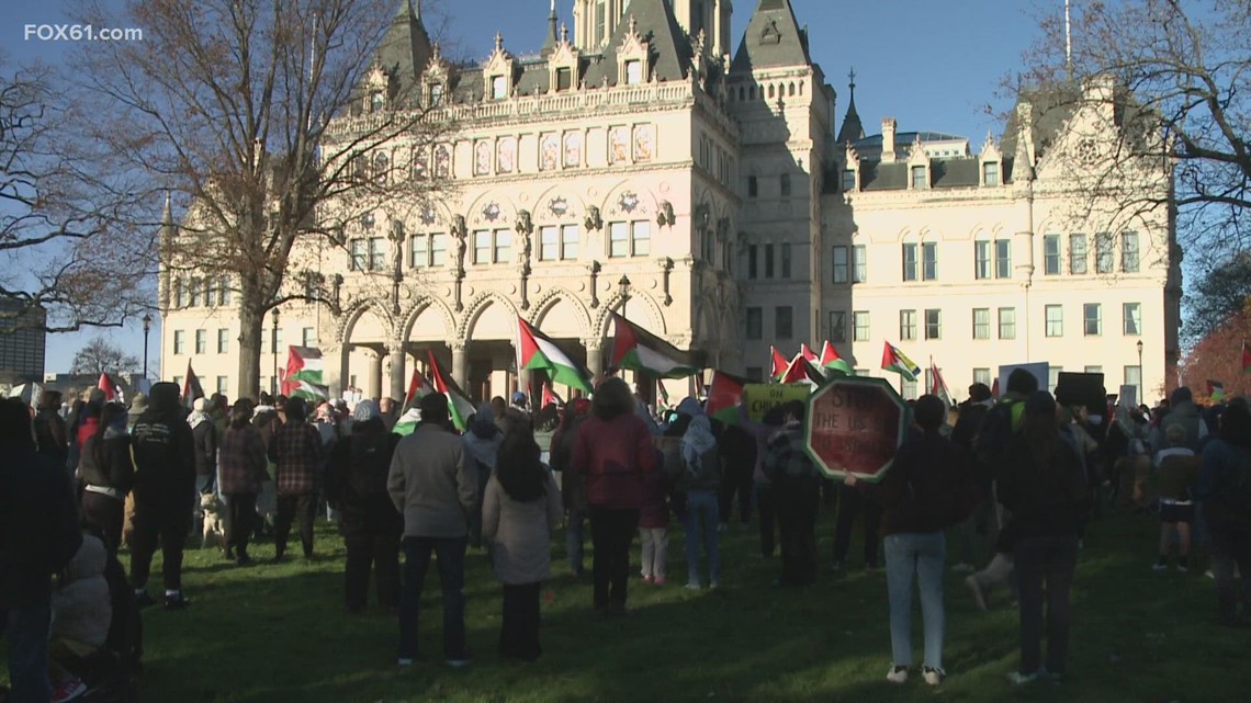 Pro-Palestinian protest held in Hartford | fox61.com