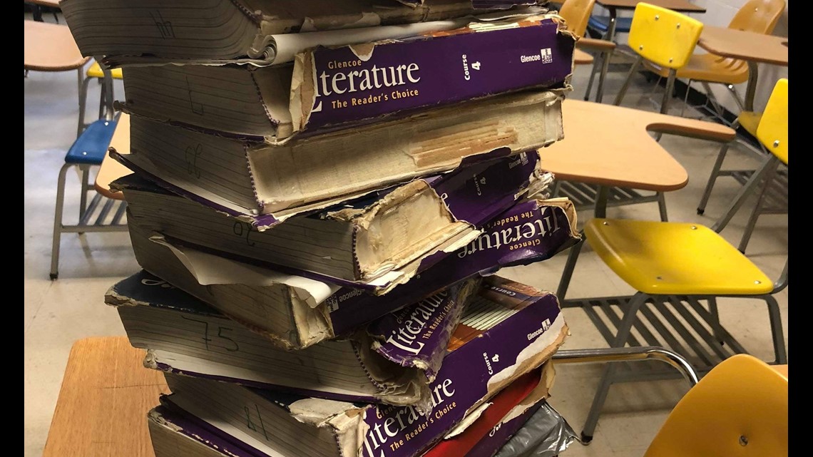 These crumbling textbooks show why Oklahoma teachers are walking out ...