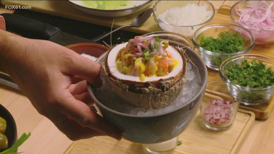 Shrimp aguachile and clam ceviche recipe | fox61.com