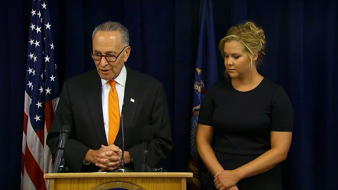 Amy Schumer joins cousin Sen. Chuck Schumer in fight for gun control ...