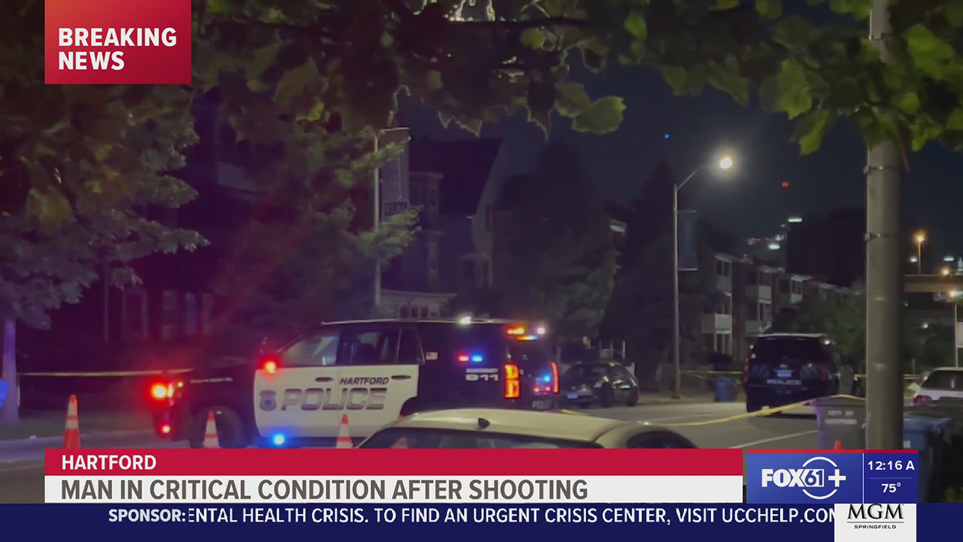Man in his 20s in critical condition after Hartford, CT shooting ...