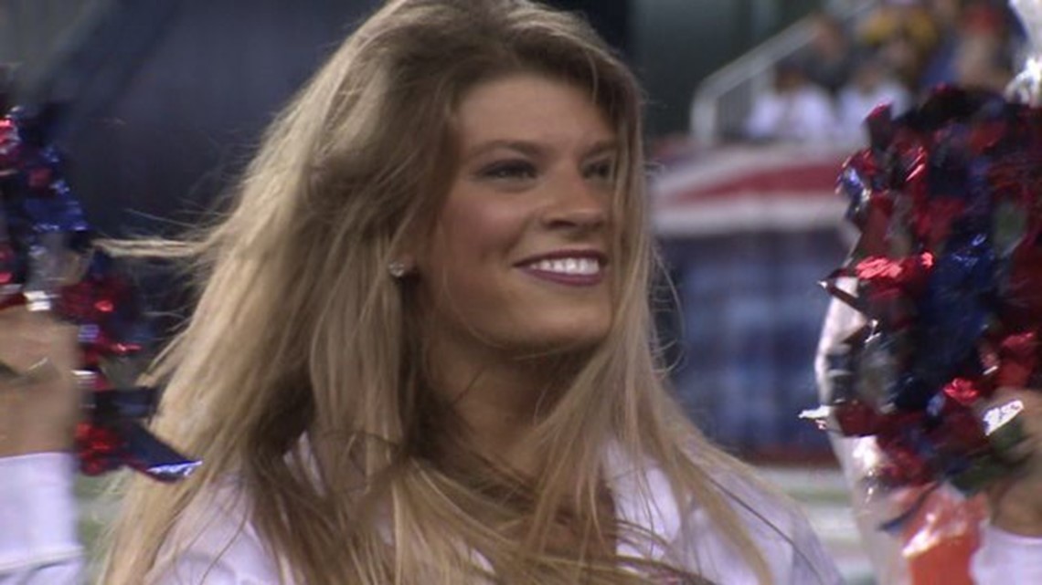 Patriots cheerleader may be on the sidelines, but she’s also back in ...