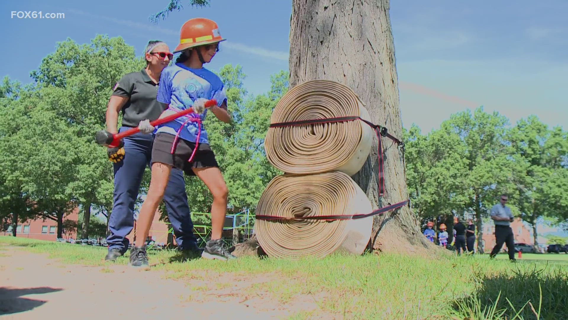 Kids Firefighter Camp suits up in West Hartford, Conn. | fox61.com