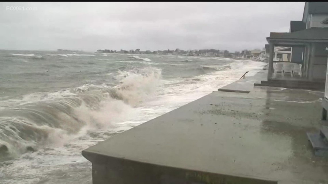 Waves grow, coastal flooding warning in place as holiday winter storm ...