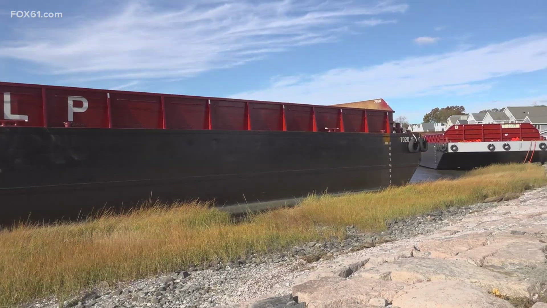 Saturday marks day 3 since massive barges washed up on Connecticut ...