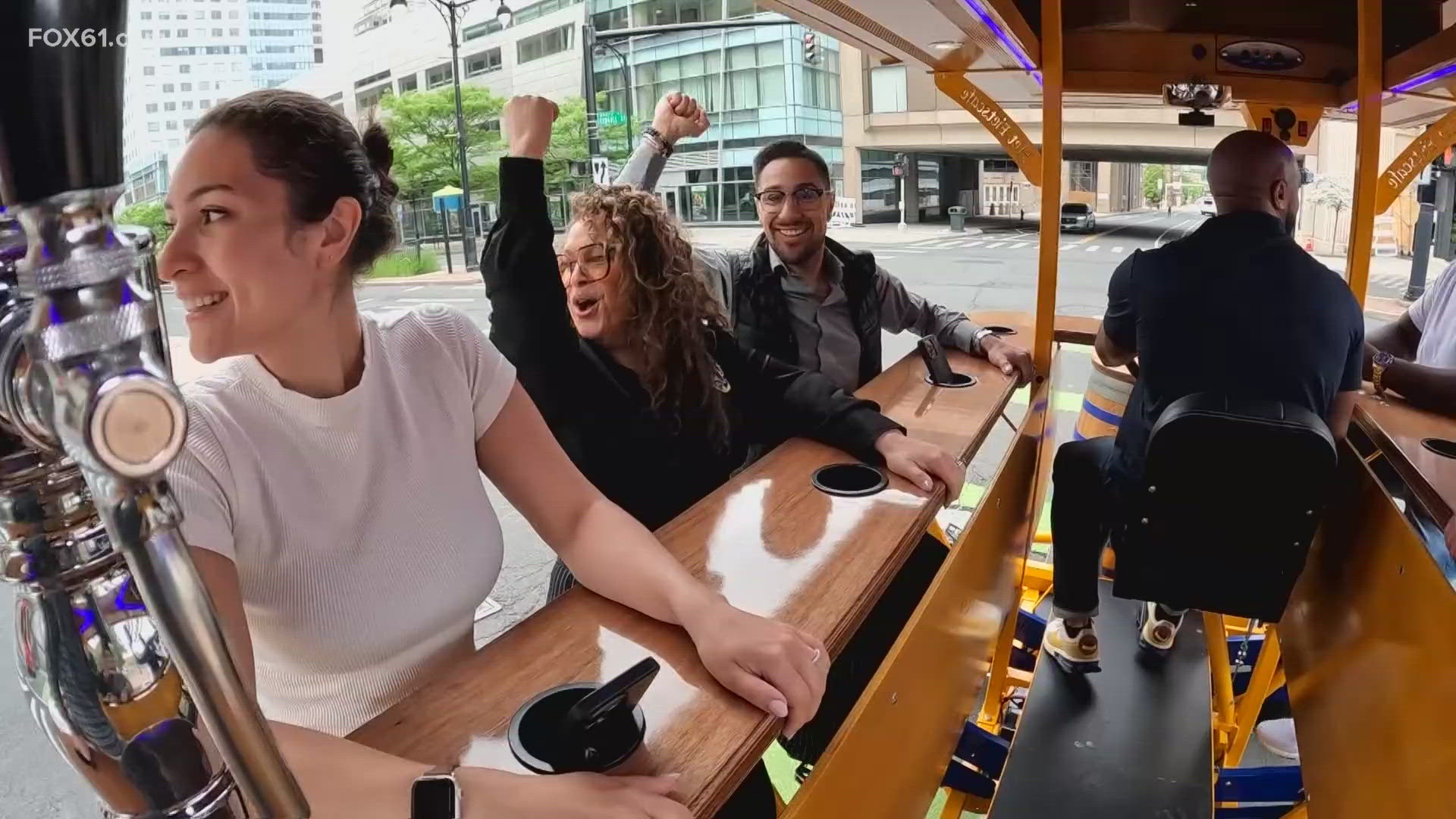 Hartford launches Pedal Pub party bike tours | fox61.com