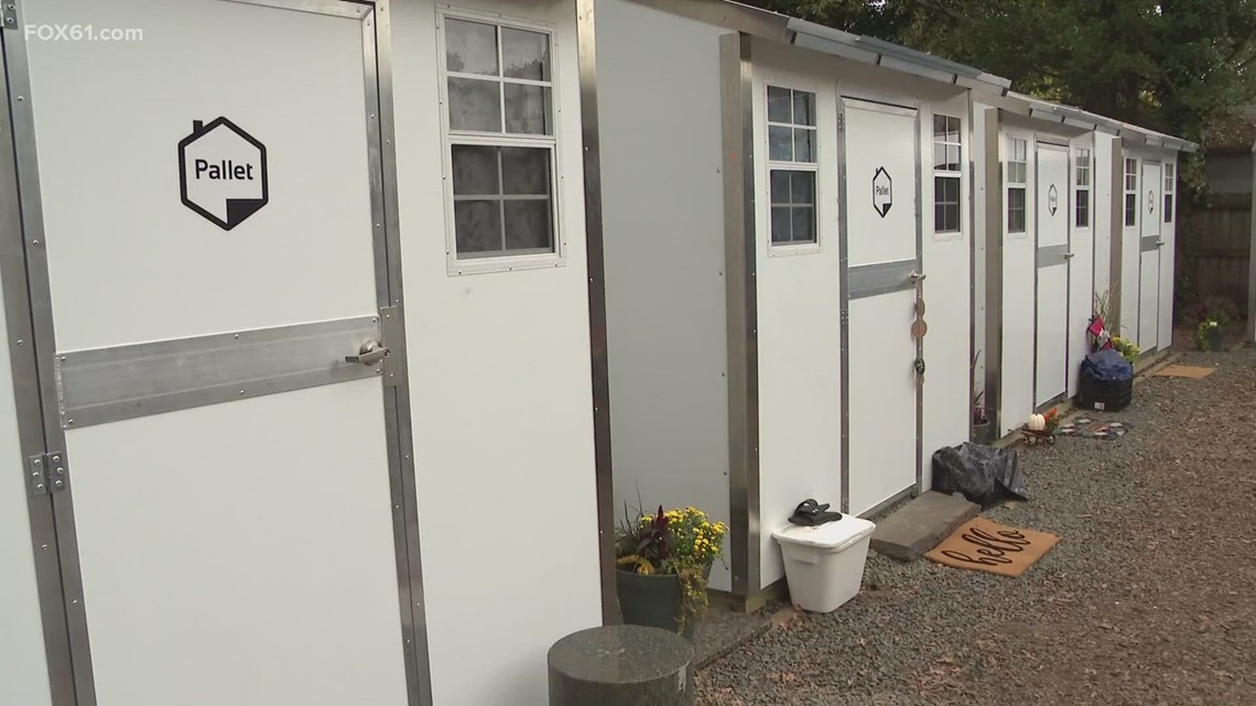 Tiny homes built in New Haven backyard provide home for homeless ...