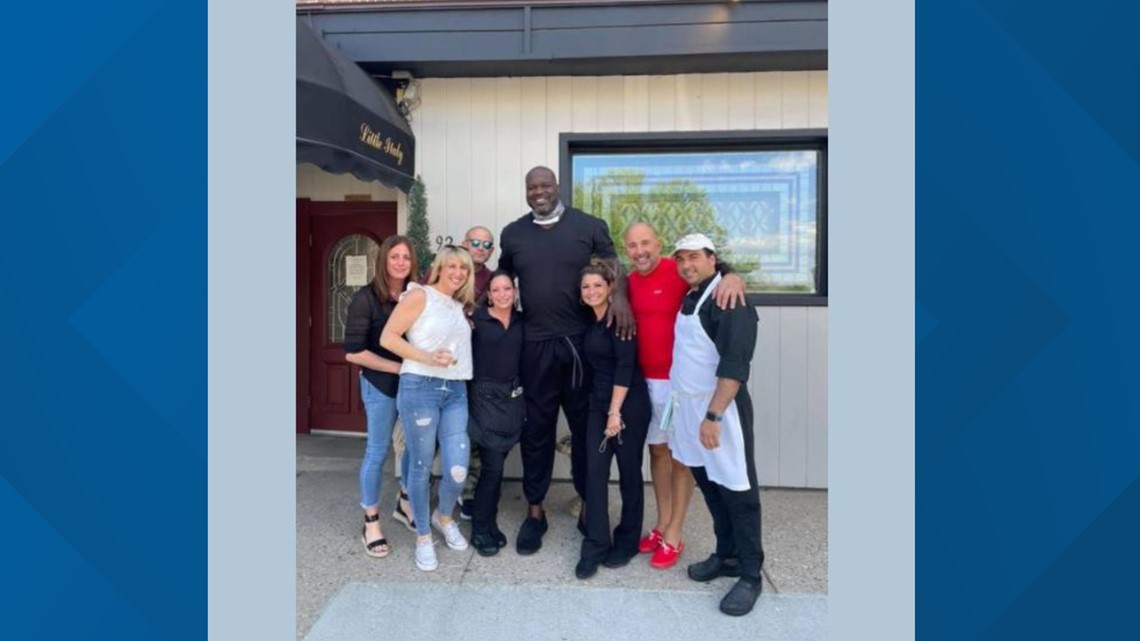 Shaq seen at a restaurant in New London | fox61.com