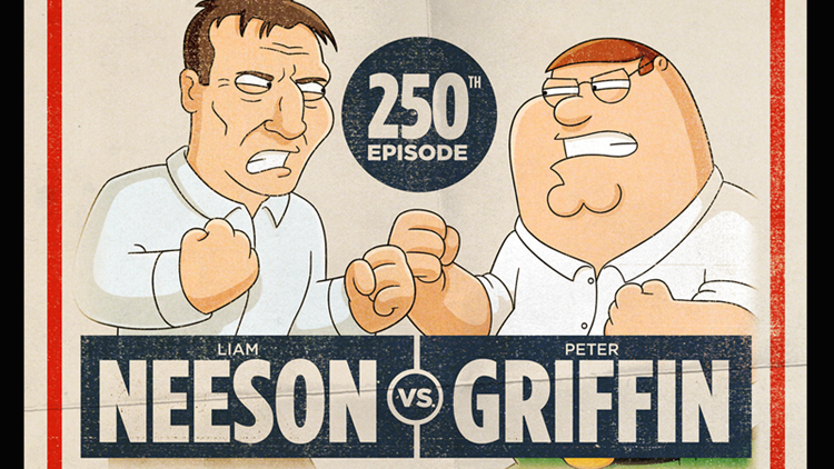 Peter Griffin and Liam Neeson get into a fight in Waterbury | fox61.com