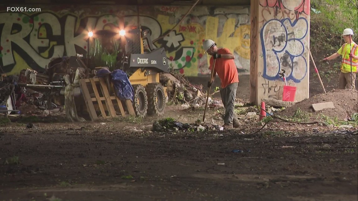 New Haven homeless encampment dismantled by CT DOT, | fox61.com