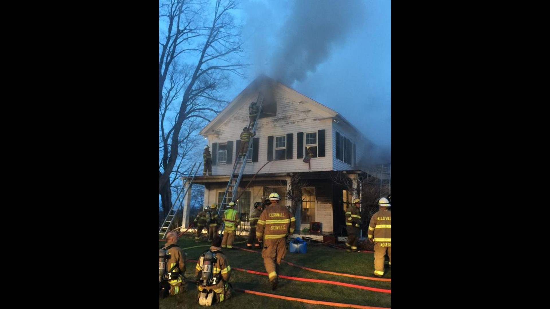Several towns respond to put out Cornwall house fire | fox61.com