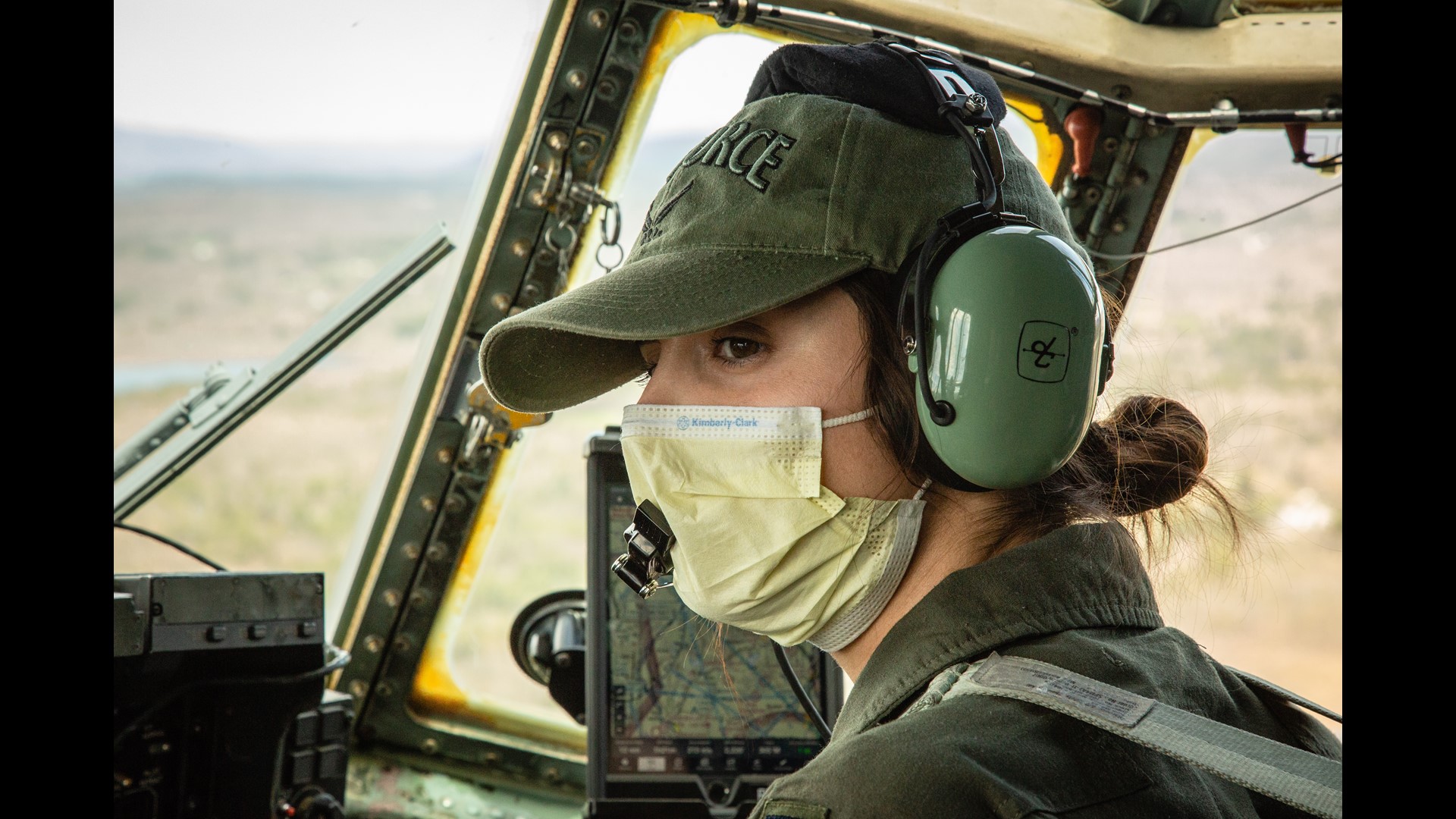 Inside the CT Air National Guard C130 that flew over the state today ...