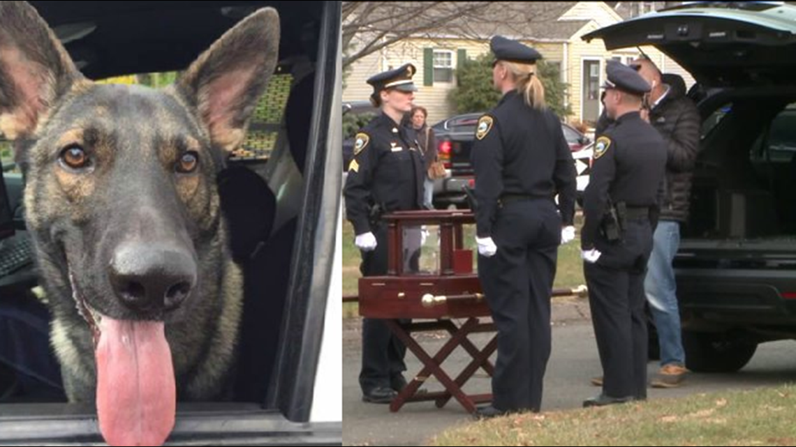 Police from across the state attend memorial service for fallen K9 ...