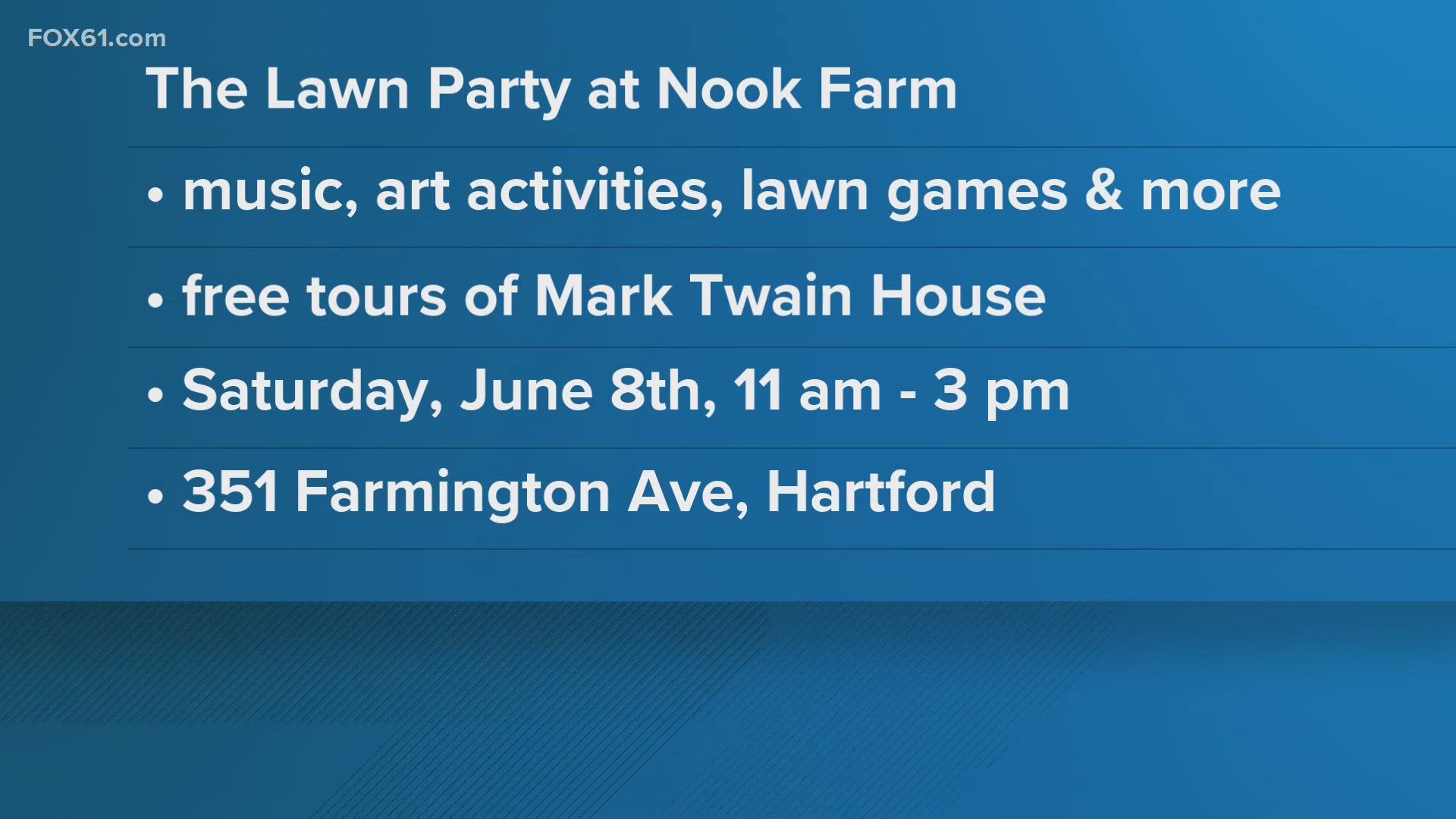 Nook Farm part of Connecticut's Open House Day | fox61.com