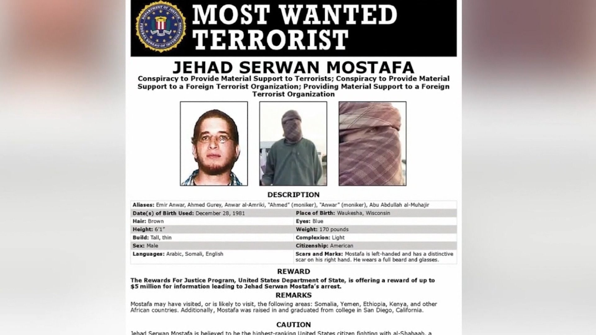 State Department offers $5 million to find US citizen on Most Wanted ...