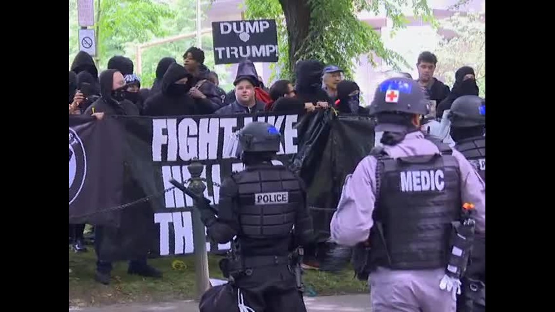 14 arrested as the many extremes of Portland collide in protest | fox61.com