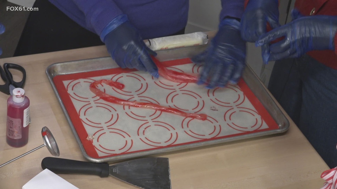 How to make candy canes with Nutmeg Sweet Shoppe in Connecticut | fox61.com