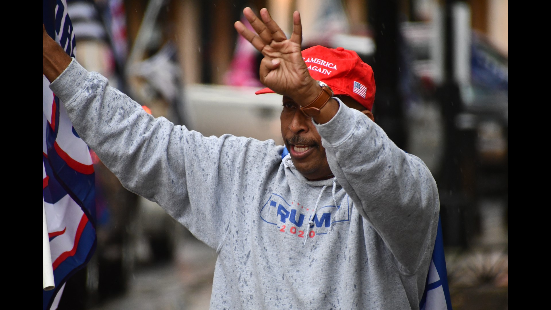 Photos: Trump car parade drives through downtown Hartford | fox61.com