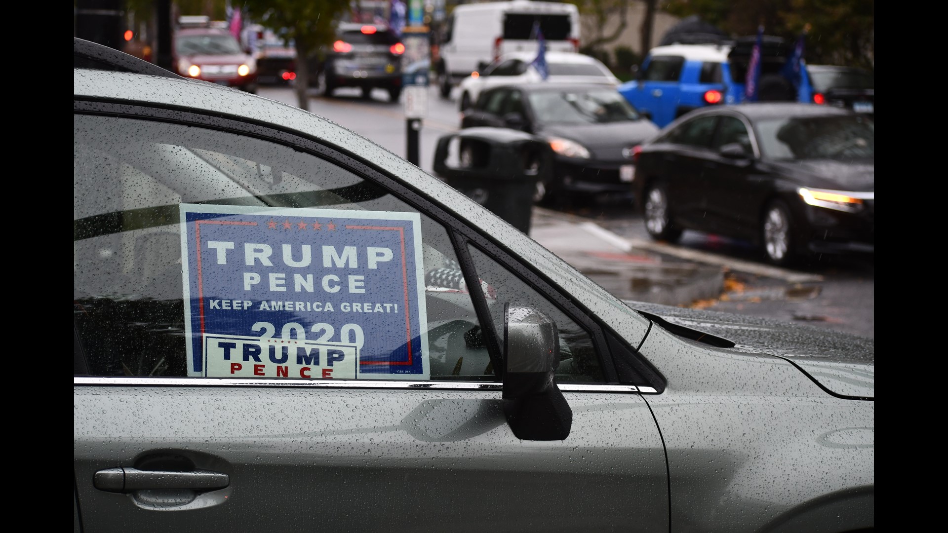 Photos: Trump car parade drives through downtown Hartford | fox61.com