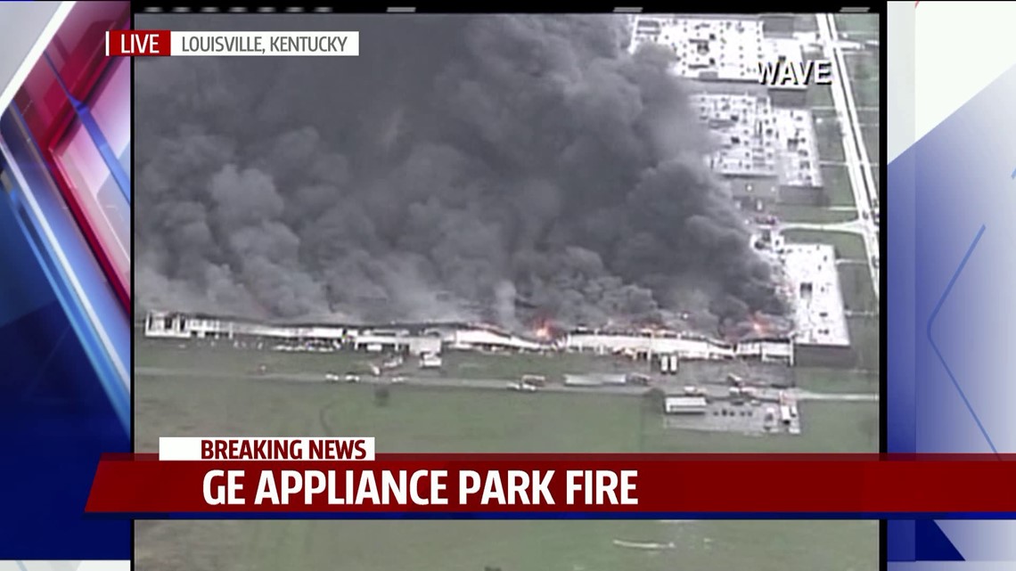 Massive fire burning at GE Appliance Park in Kentucky | fox61.com