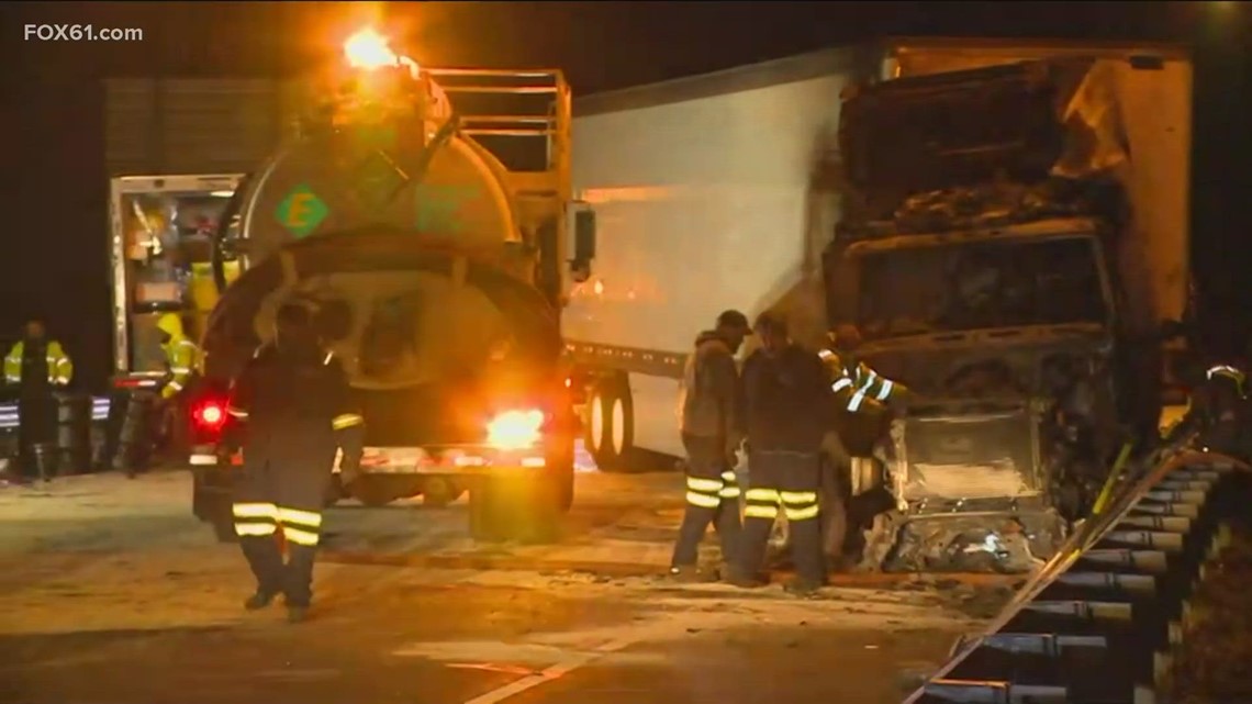 Severe injuries reported after tractor-trailer, van collide head-on in ...